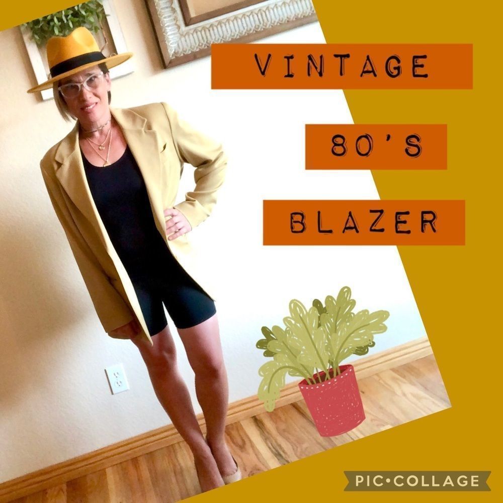 Jonathan Michael Tan Beige Vintage Blazer - Gem